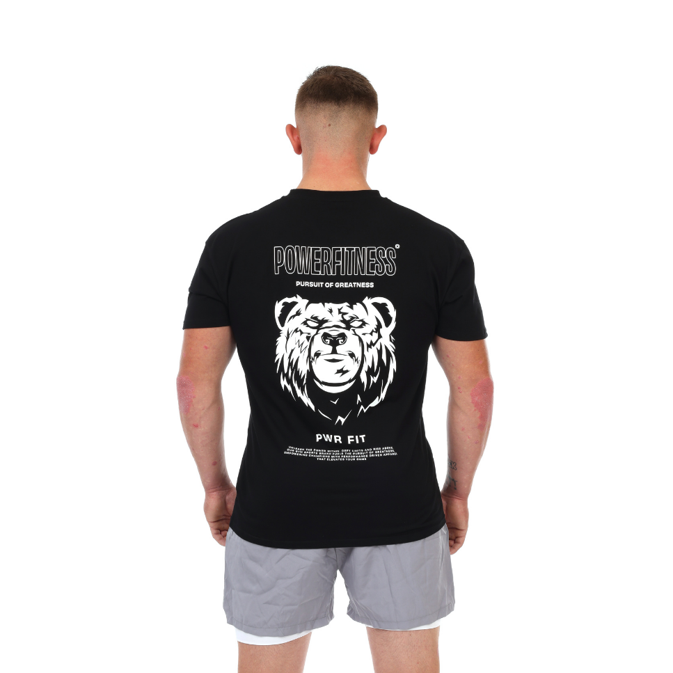 Ursa Oversized Tee (Black) – Power Fitness UK