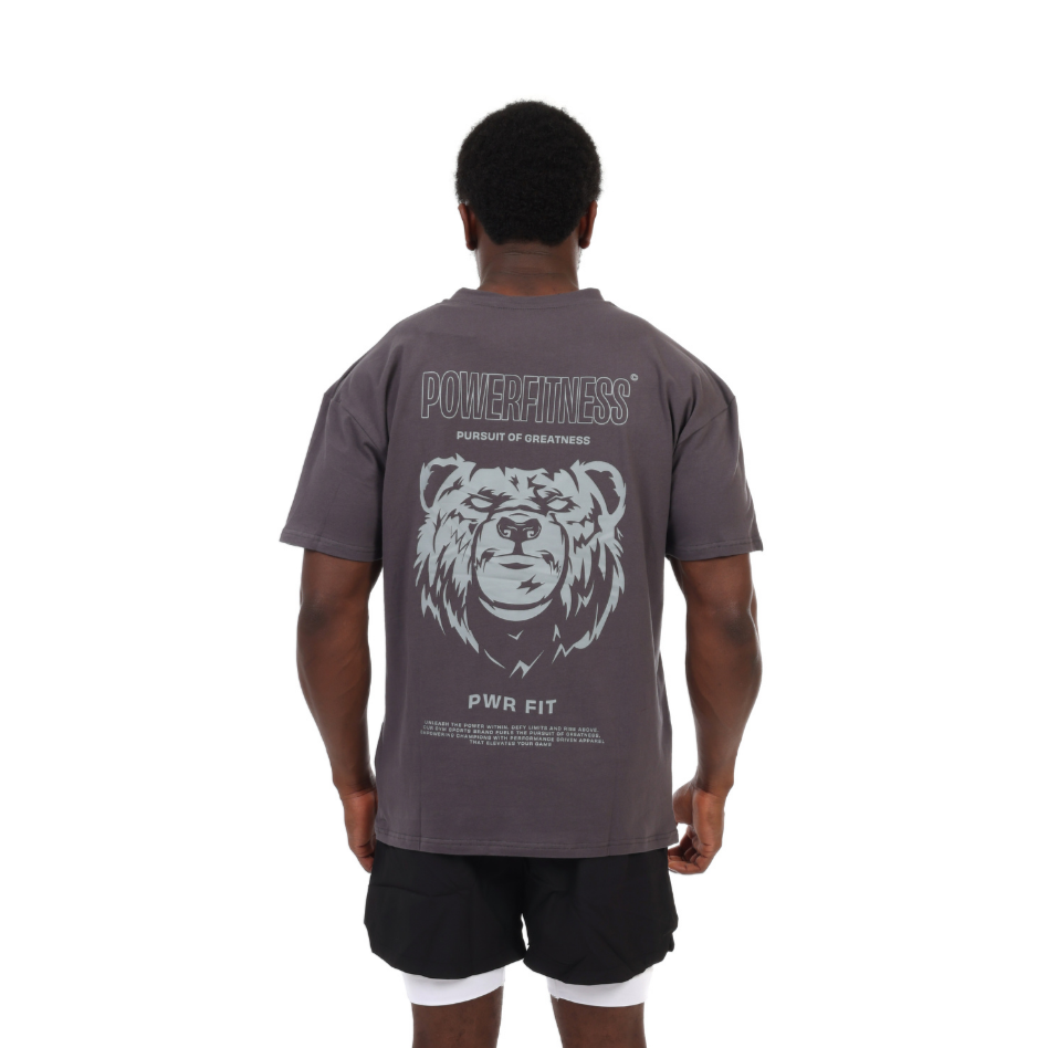 Ursa Oversized Tee (Charcoal Grey) – Power Fitness UK