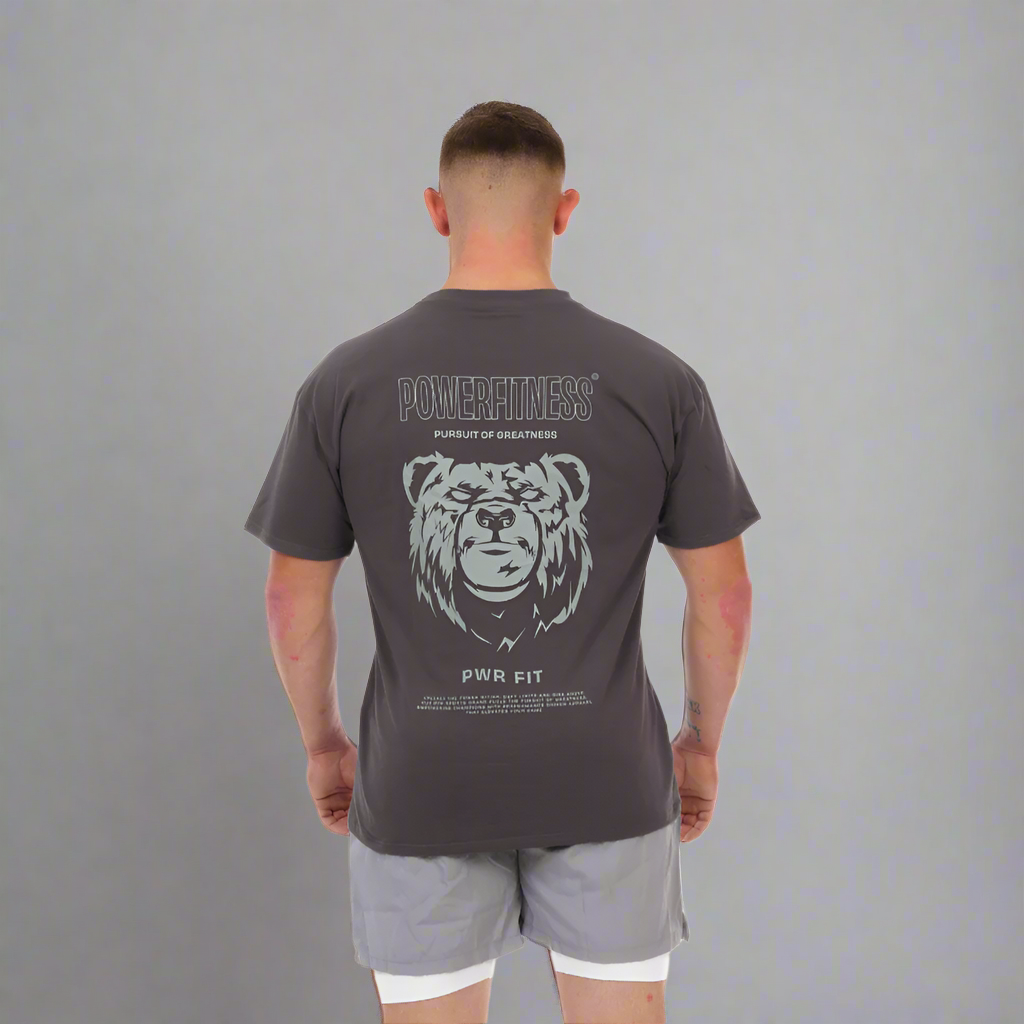 Ursa Oversized Tee (Charcoal Grey) – Power Fitness UK