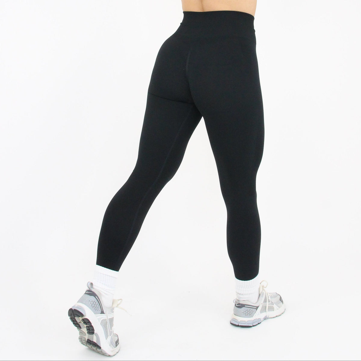 Amplify High Waisted Leggings (Graphite Black) – Power Fitness UK